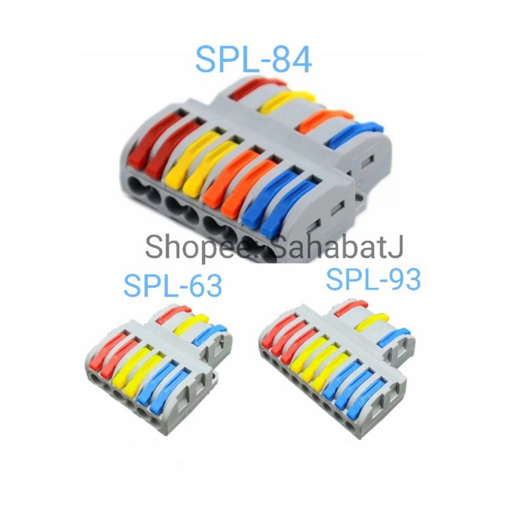 Jual Konektor Kabel Wago SPL-84 / SPL-93 / SPL-63 Wire Connector Terminal Block SPL PCT | Shopee ...