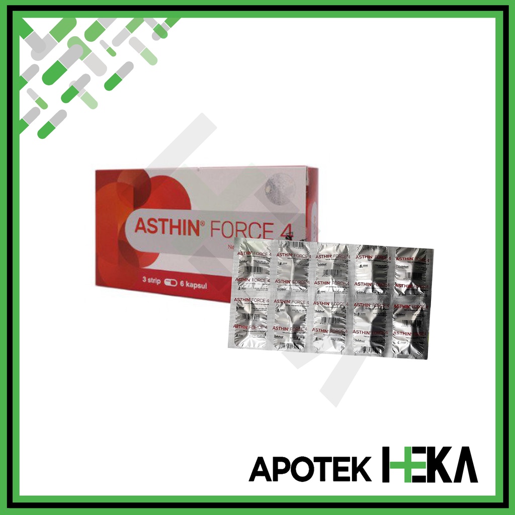 Jual Asthin Force 4 Kapsul Box isi 2x10 Tablet - Antioksidan Radikal ...
