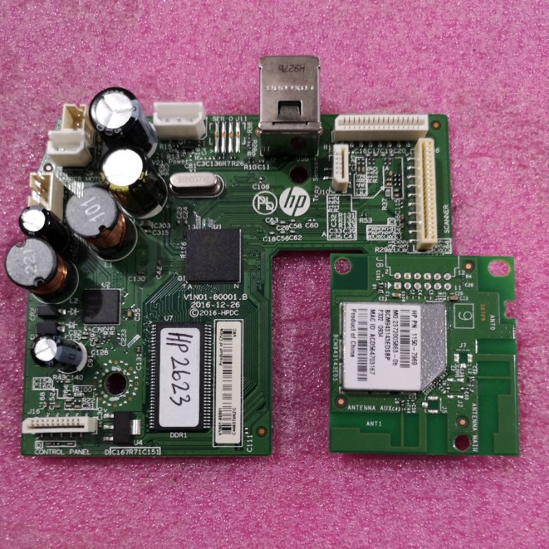 Jual Mainboard HP Deskjet 2622 / 2623 Wifi Formatter USB Board HP 2623 ...