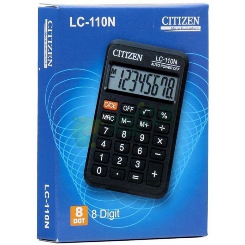 Jual kalkulator kecil/saku citizen 8digit ct-110N/kalkulator saku ...