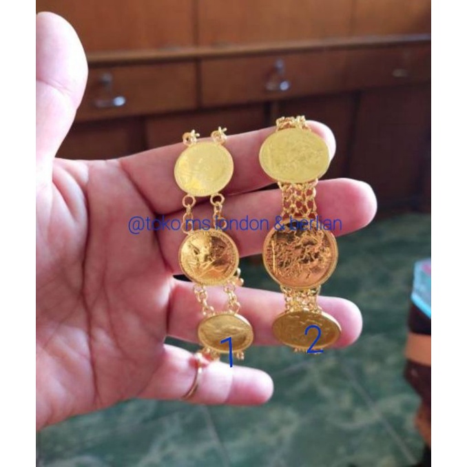 Jual Gelang Koin Emas LM 24K Kadar 99,99%. | Shopee Indonesia