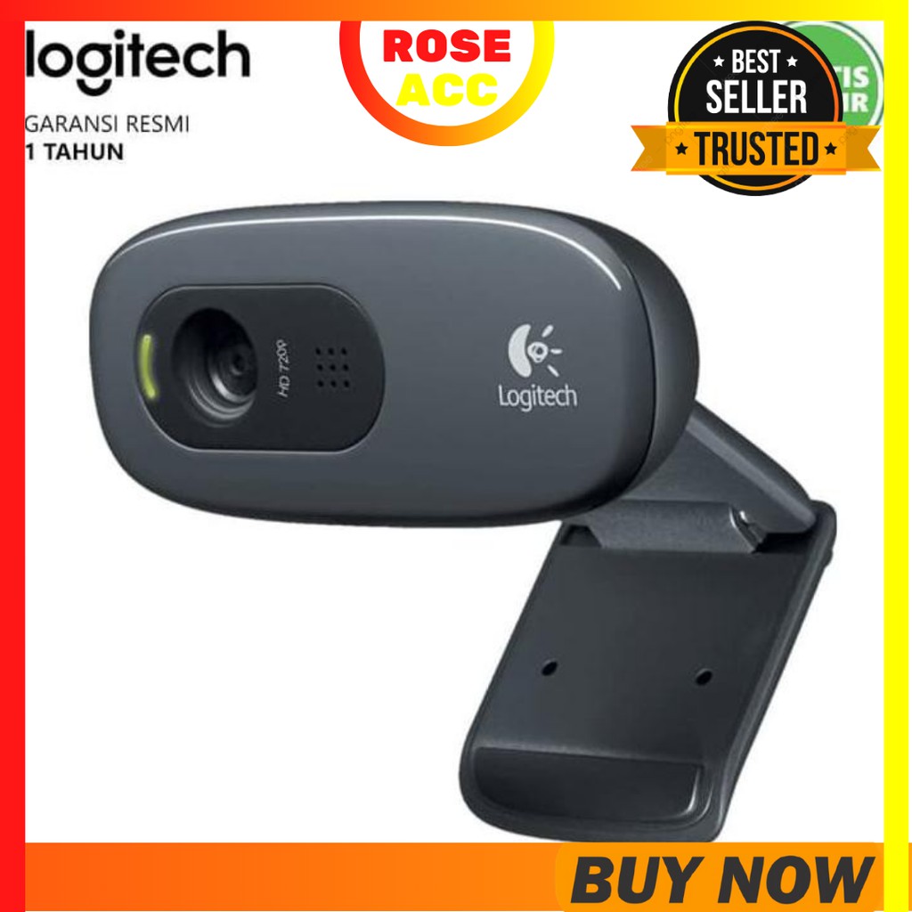 Jual Logitech USB HD Webcam C270 with Microphone microSD Card | Shopee ...