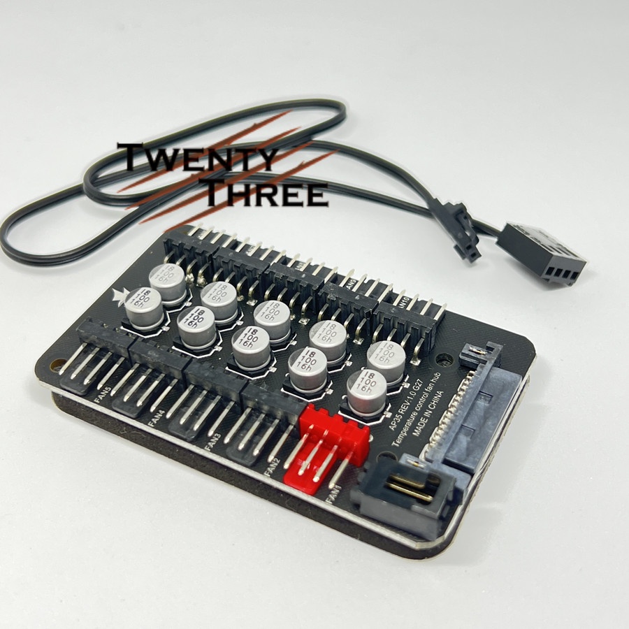 Jual Kabel Splitter Fan 4 pin pwm hub 1 to 10 port kipas extension ...