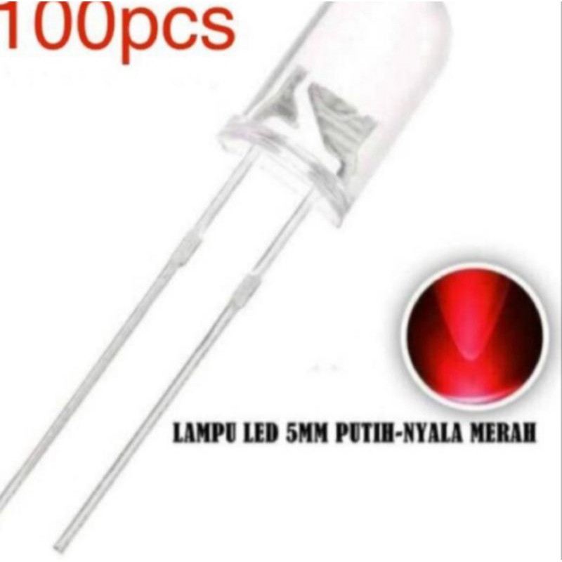 Jual led 5mm 4 warna merah biru hijau putih, Led 5mm merah biru hijau ...