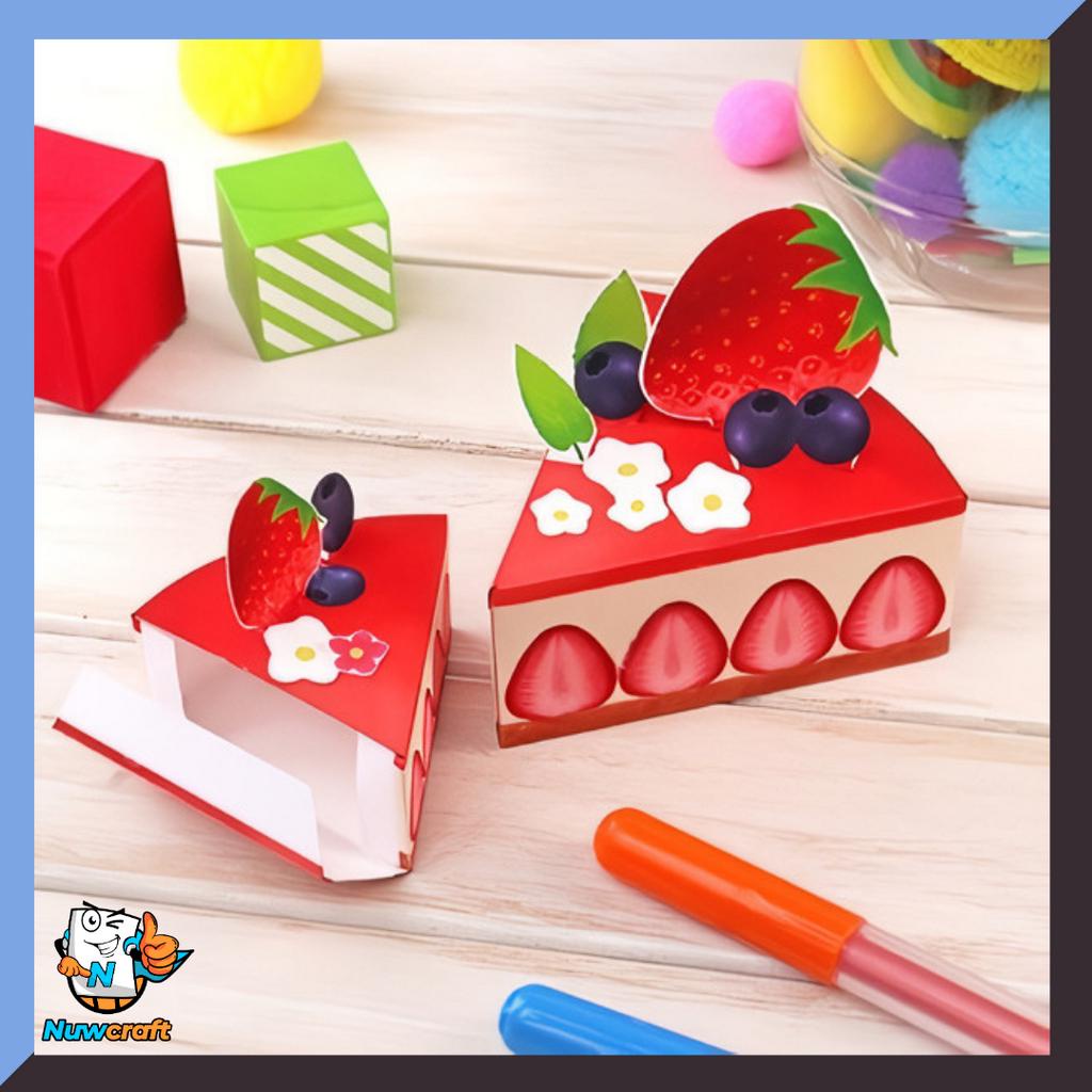 Jual Nuwcraft Cake Box Strawberry Papercraft | Shopee Indonesia