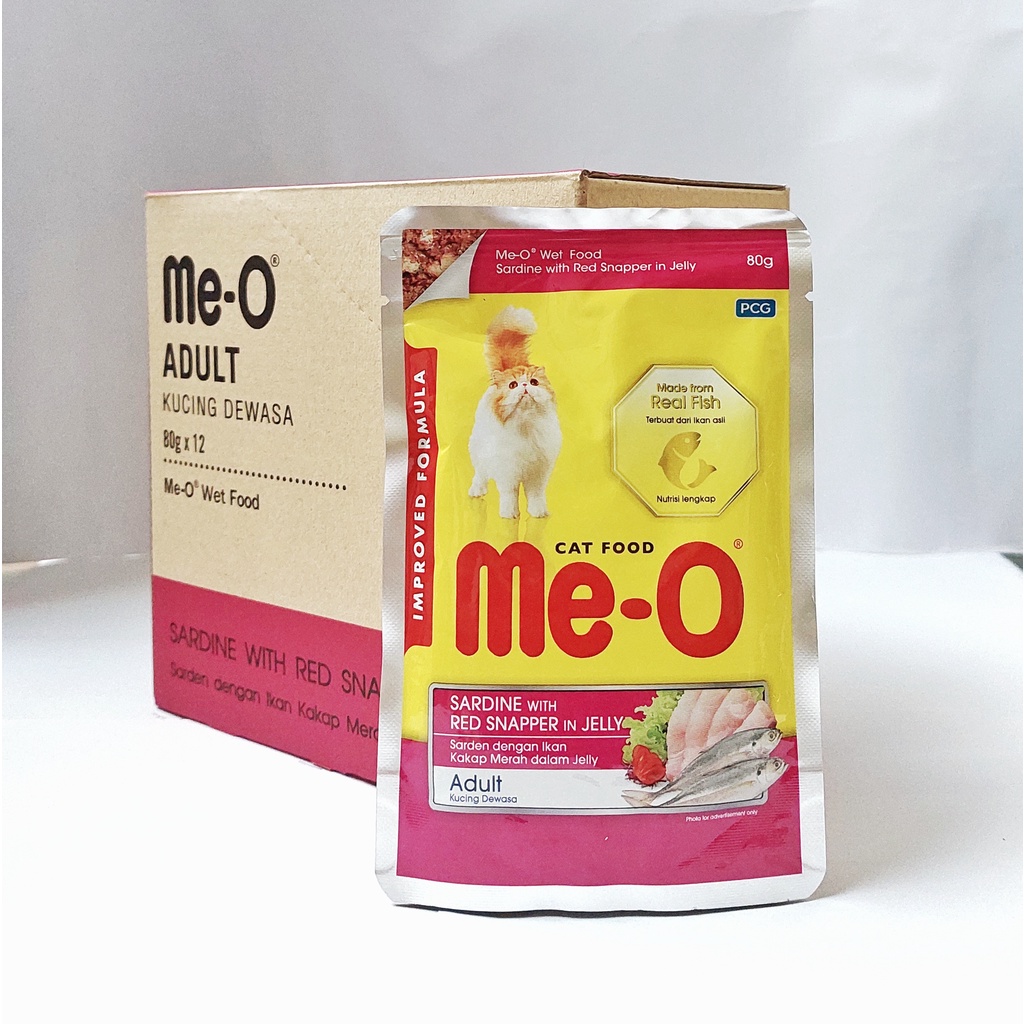 Jual ME-O pouch meo 80 gr sashet makanan kucing basah wet cat food ...