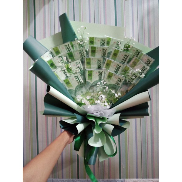 Jual Buket Wisuda bunga Uang Asli 500RB | Shopee Indonesia