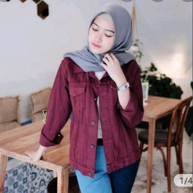 Jual (BISA COD)JAKET LEVIS CEWEK TEBAL/KEKINIAN/JAKET BIONDY | Shopee ...