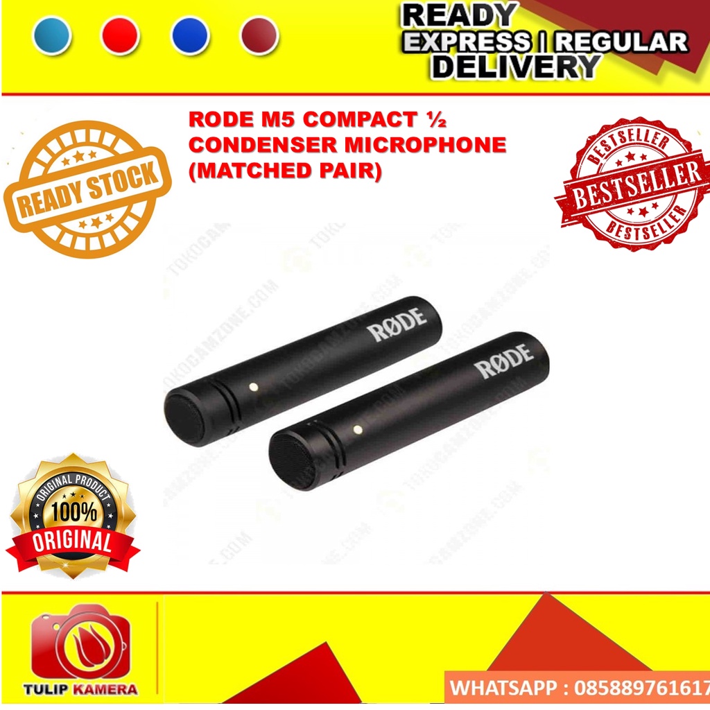 Jual RODE M5 COMPACT 1/2" CONDENSER MICROPHONE (MATCHED PAIR) | Shopee ...