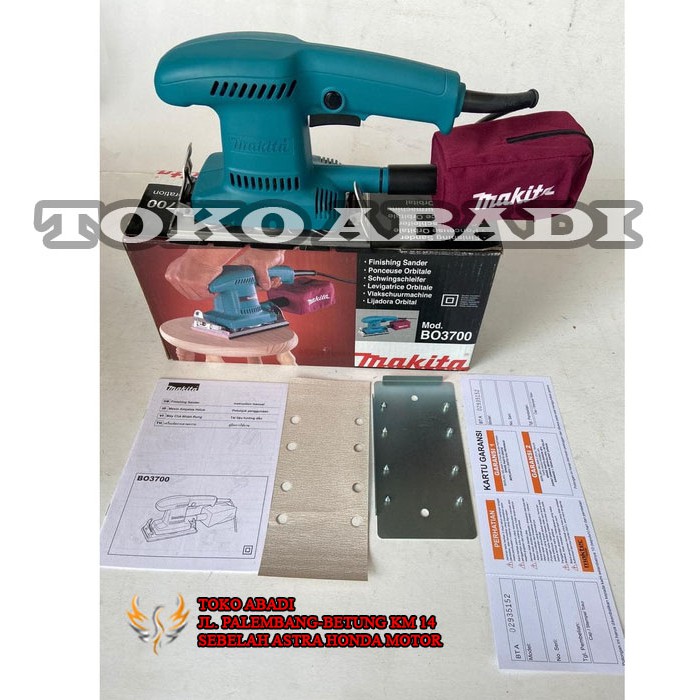 Jual Mesin Amplas Kayu MAKITA BO 3700 Finishing Electric Sander BO3700 ...
