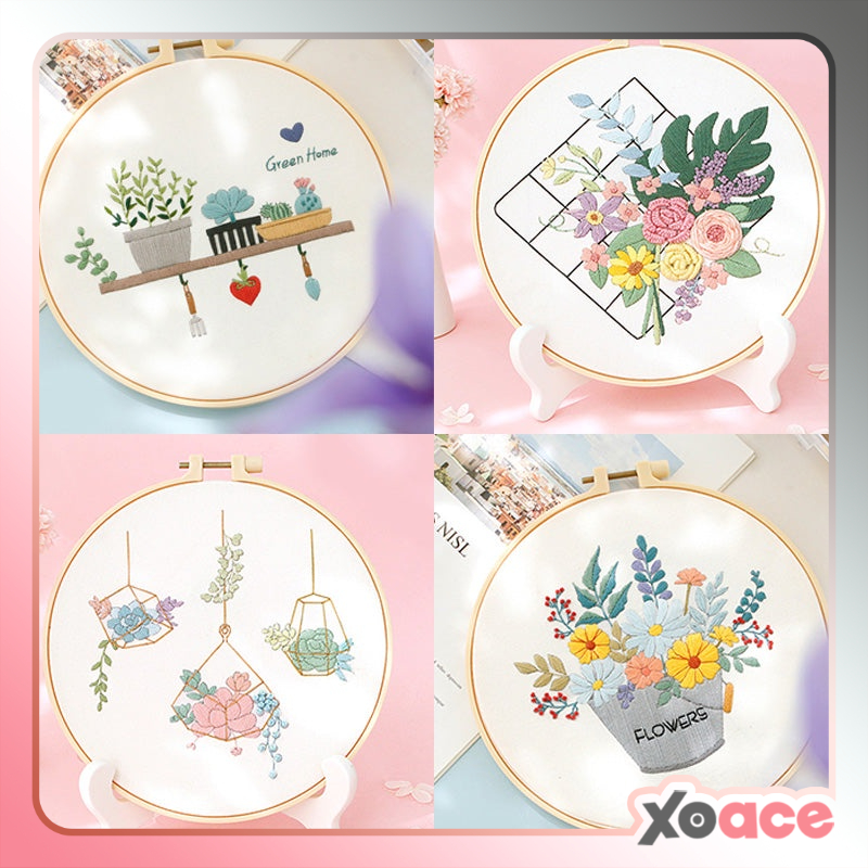 Jual Set Sulam Tangan Pola Pemula Lukisan Hand Embroidery Stater Kit ...