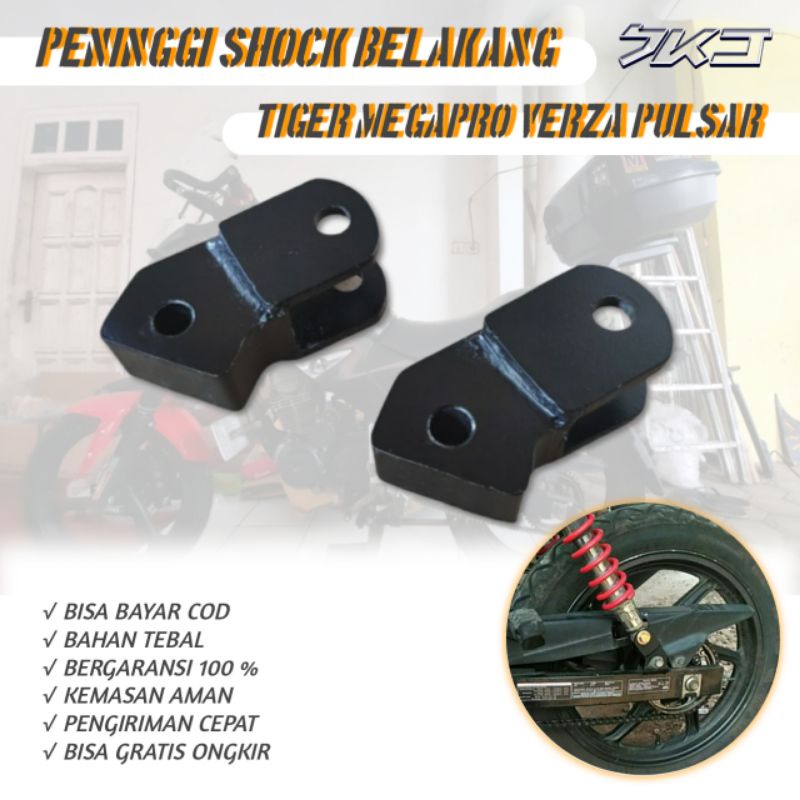 Jual PENINGGI SHOCK SOK BREAKER SUSPENSI BELAKANG MOTOR HONDA TIGER ...