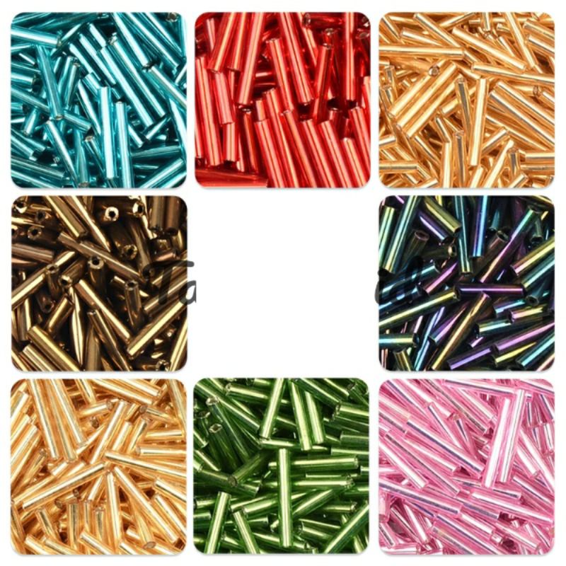 Jual (185 Pcs) Mote Payet Bambu Jepang Ukuran 12 mm Payet Batang ...