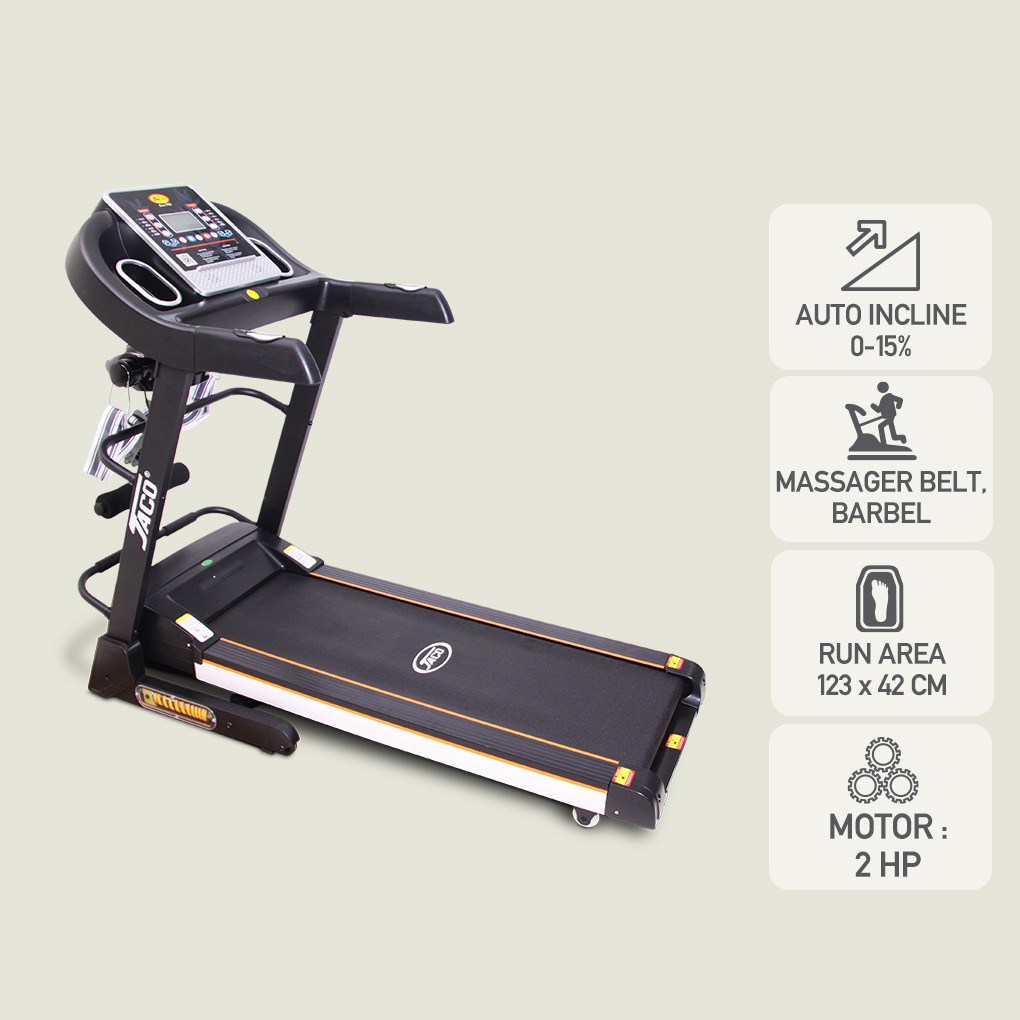 Jual Jaco Treadmill Elektrik JC-822 Alat Fitness Multifungsi | Shopee ...