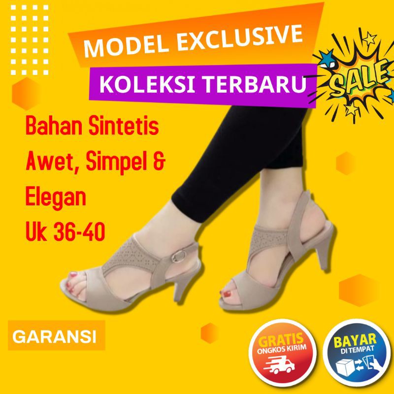 Jual High Heels Sendal Hak Tinggi Wanita Pesta Kondangan Casual Terbaru ...