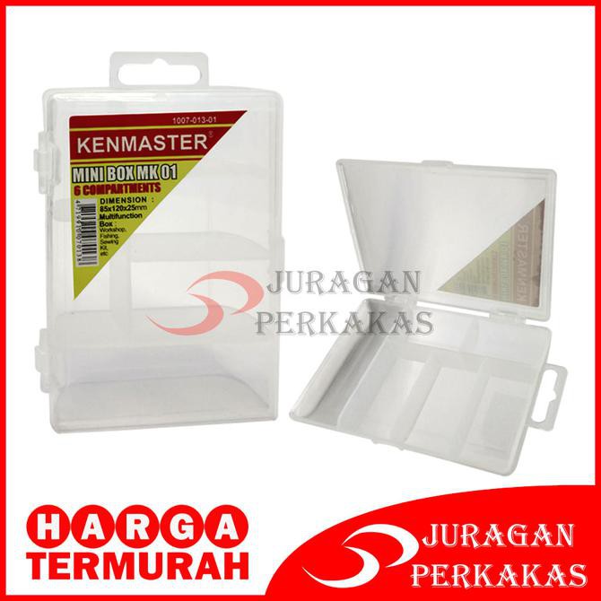 Jual KENMASTER MK 01 - MINI TOOL BOX PLASTIK 6 SLOT KOTAK KOMPONEN ...