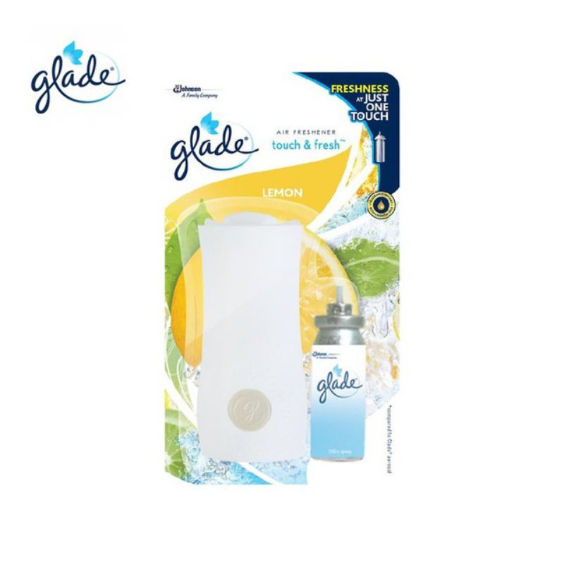 Jual GLADE AIR FRESHERNER TOUCH&FRESH LEMON 9GR | Shopee Indonesia