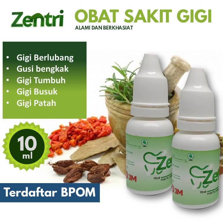 Jual Zentri obat Sakit gigi manjur ampuh terbaik isi 10ml | Shopee ...