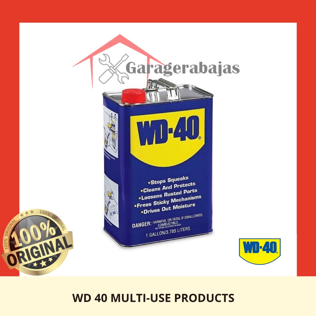 Jual WD40 - WD 40 1 GALON BULK MULTI USE - PELUMAS ANTI KARAT | Shopee ...