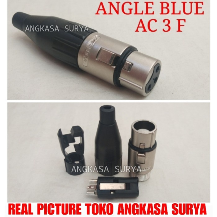 Jual Jack Female Canon XLR ANGLE BLUE AC3F / SOKET XLR ( Model AMPHENOL ) | Shopee Indonesia