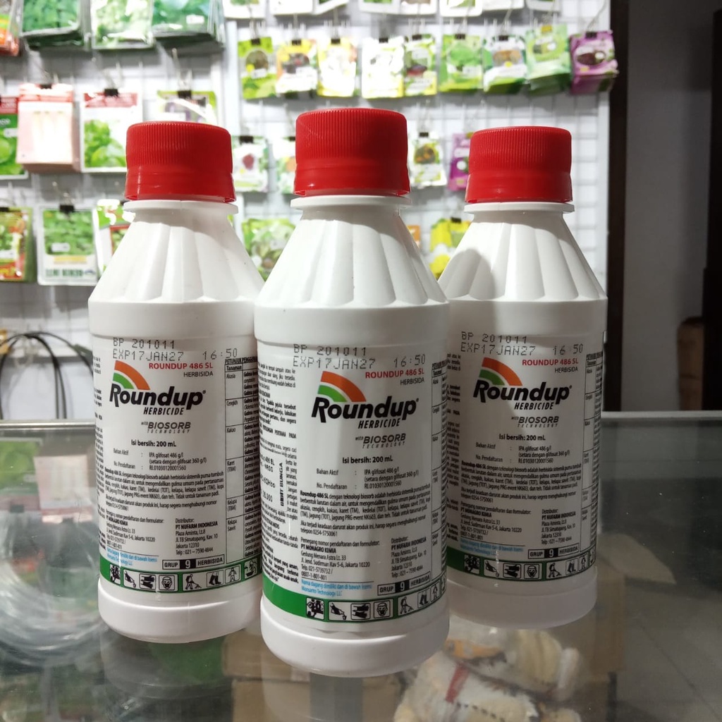 Jual Roundup 200ml Obat Pembasmi Racun Rumput Liar Gulma Herbisida ...
