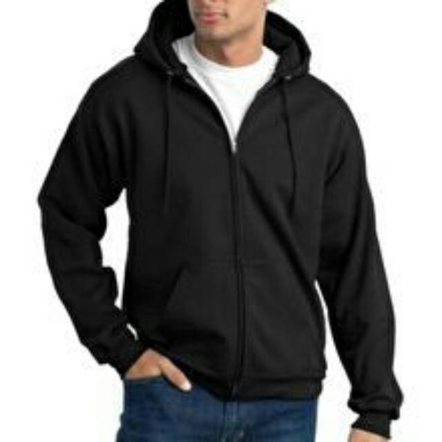 Jual zeeper Hoodie Polos.Jaket Couple Pria Warna Abu Hitam.Hoodie Cowok ...