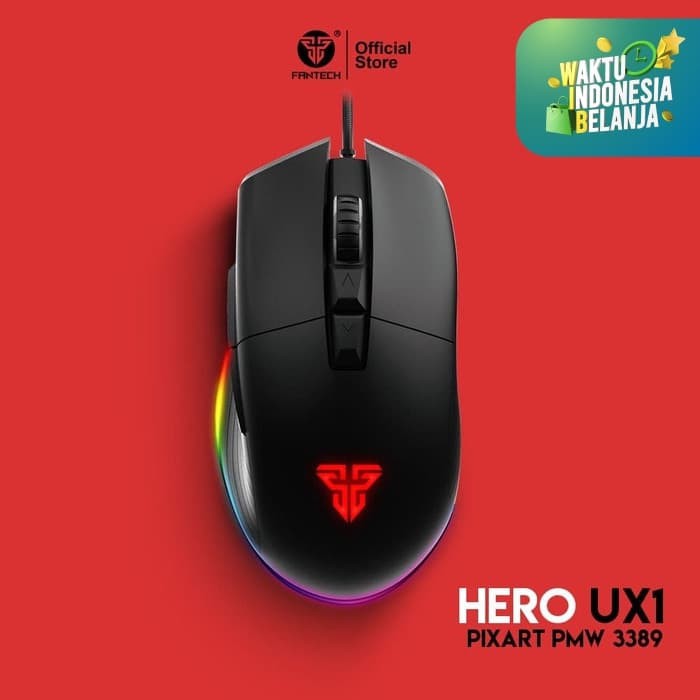 Jual Fantech UX1 HERO Ultimate Gaming Mouse PIXART 3389 Sensor | Shopee ...