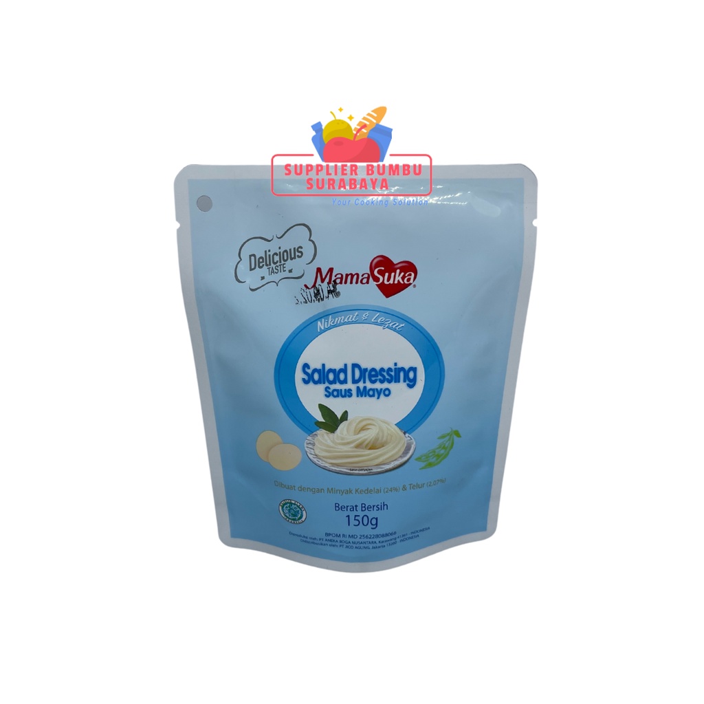 Jual MamaSuka Salad Dressing Saus Mayo Mayonais Mayonnaise Sachet 150g ...