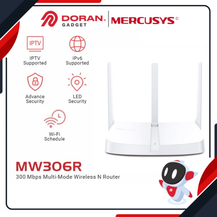 Jual Mercusys MW306R 300 Mbps Multi-Mode Wireless N Router | Shopee ...