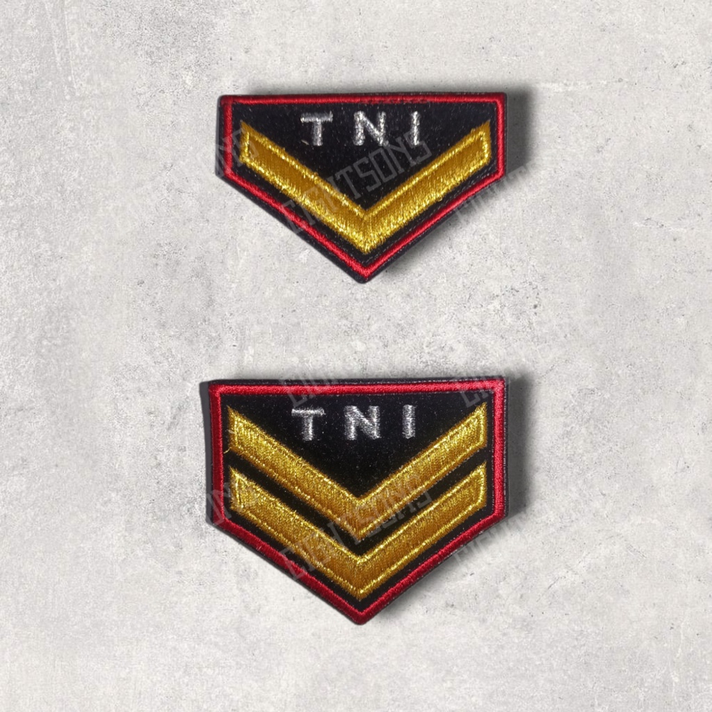 Jual Pangkat PDU Upacara List Merah TNI AD Tentara Serda Sertu List Lis ...