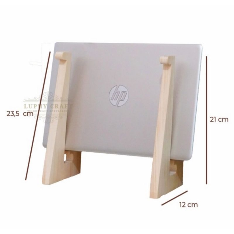 Jual Stand Laptop kayu Meja Laptop portable unik minimalis serbaguna ...