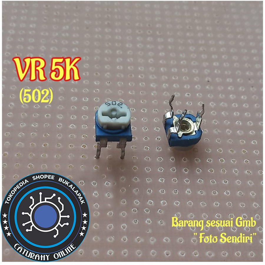 Jual VR 5k variable resistor 502 trimpot trimmer 5 k ohm variabel ...