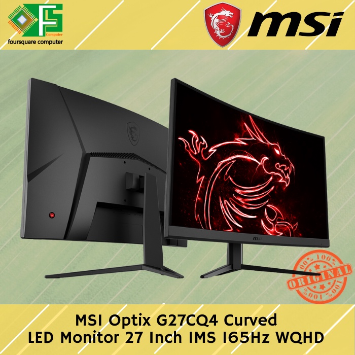 Jual MSI Optix G27CQ4 LED Gaming Monitor 27 Inch Curved 165Hz 1Ms WQHD ...