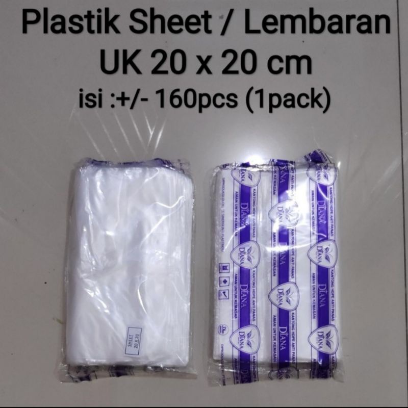 Jual Plastik Sheet Uk 20x20 / 25x35 / 30x45, Plastik Alas Nasi, Plastik ...