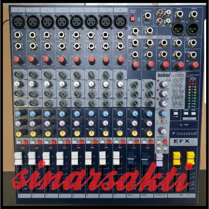 Jual Mixer Audio Soundcraft Efx8/Efx 8 ( 8 Channel ) | Shopee Indonesia