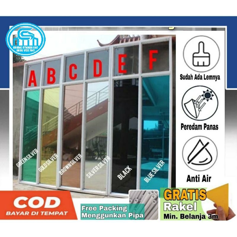 Jual Stiker Kaca Film One way Jendela Rumah Sticker Cermin Satu Arah | Shopee Indonesia