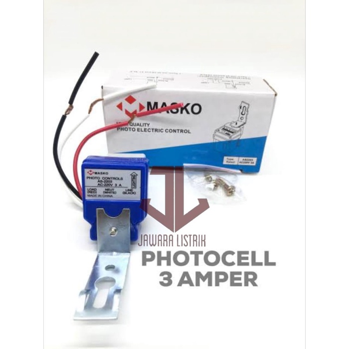 Jual MASKO PHOTO CELL 3 AMPER 220V SENSOR CAHAYA PHOTO ELECTRIC CONTROL ...