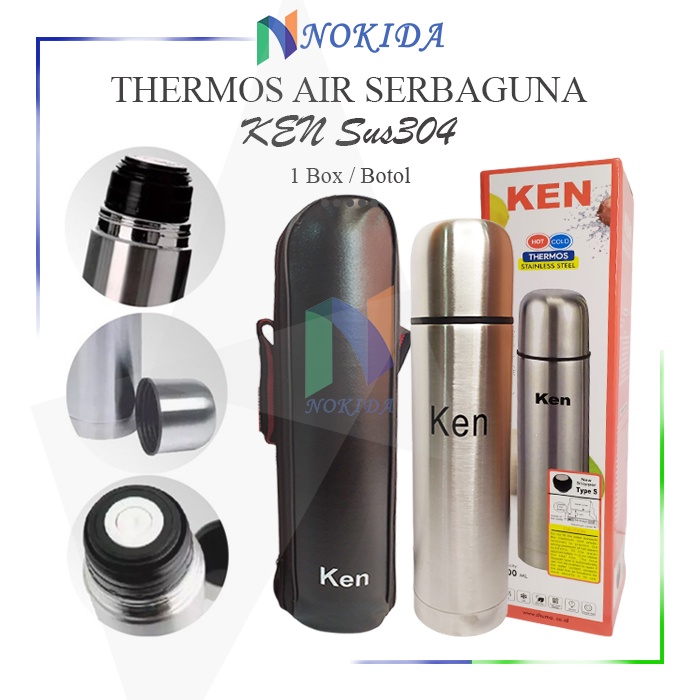 Jual Nokida Thermos KEN Stainless Steel Panas Dan Dingin / Vacuum ...
