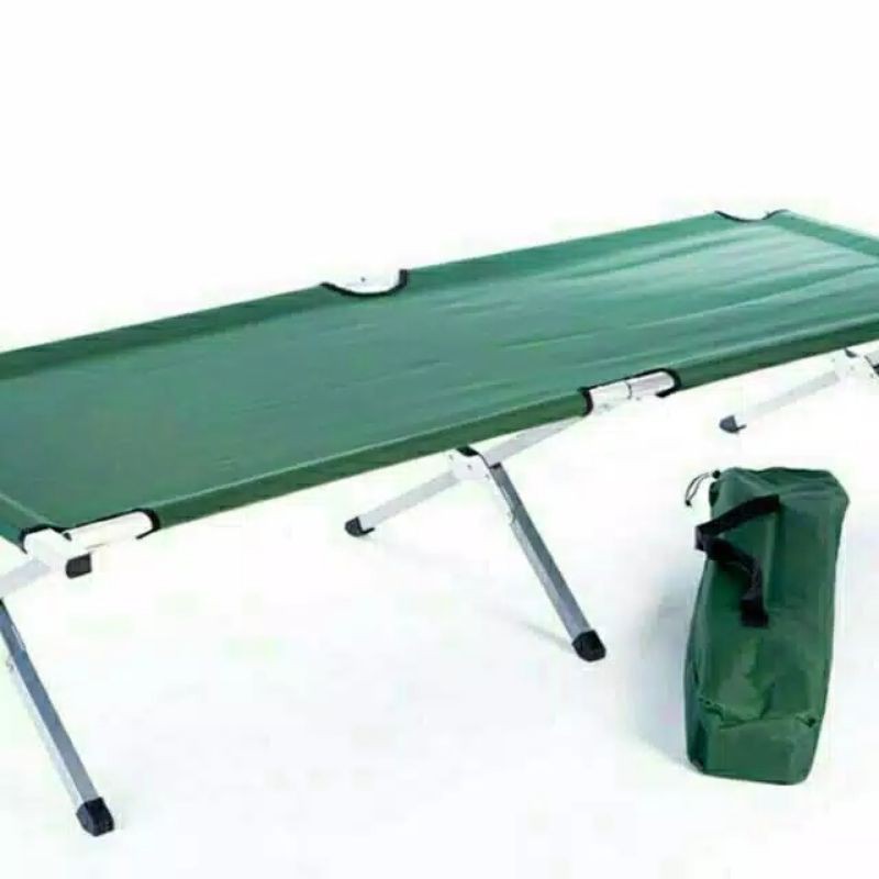 Jual Velbed Alumunium Tempat Tidur Lipat TNI Brimob lapangan | Shopee ...