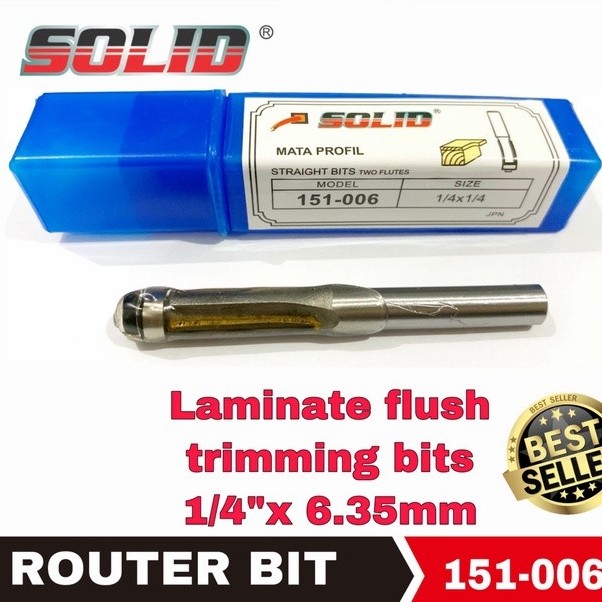 Jual Mata router mata profil 151-006 laminated flush 6.35mm SOLID ...