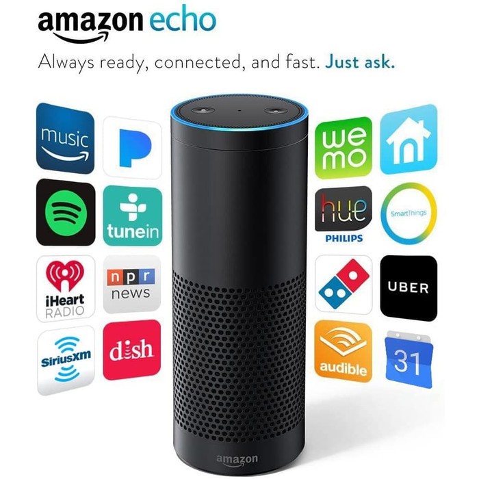 Jual Original Amazon Echo Alexa - Black (1st Generation) | Shopee Indonesia