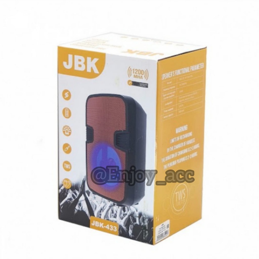 Jual SPEAKER BIG BASS BLUETOOTH WIRELESS JBK 433/435 NON MIC | Shopee Indonesia