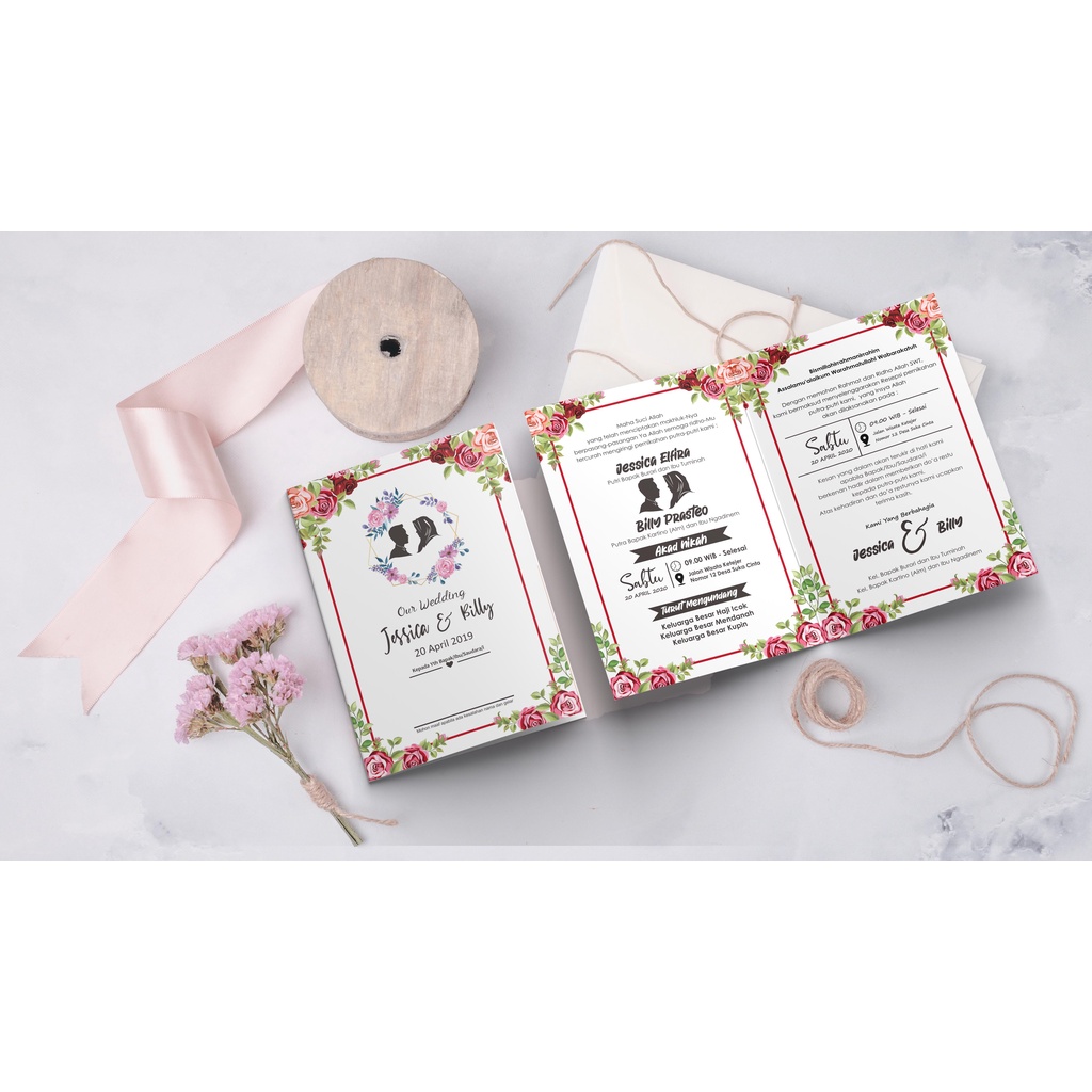 Jual UNDANGAN PERNIKAHAN & KHITAN RUSTIC, ELEGAN, UNDANGAN CUSTOM ...