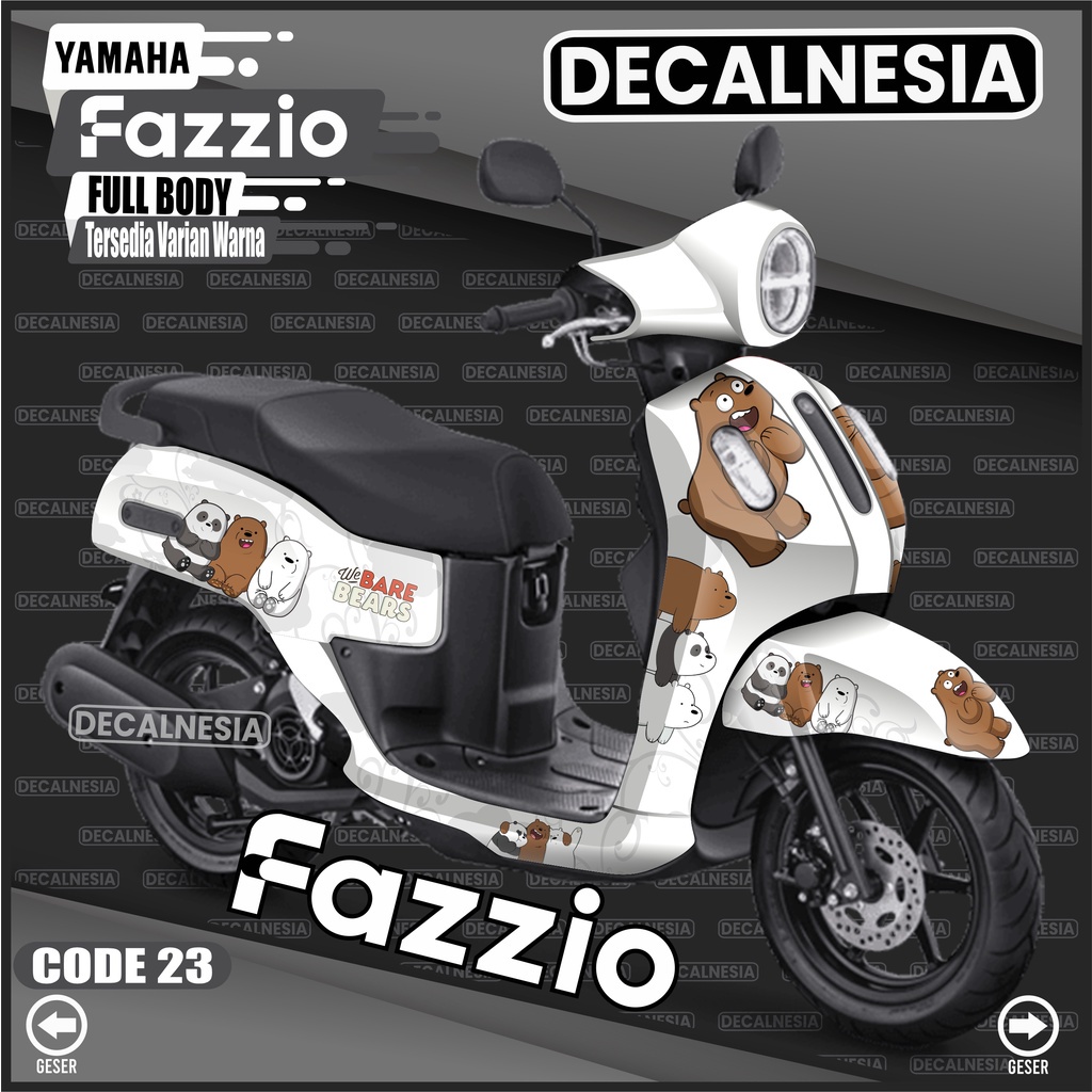 Jual Decal Fazzio New Full Body Stiker We Bare Bears Motor 2022 Yamaha ...