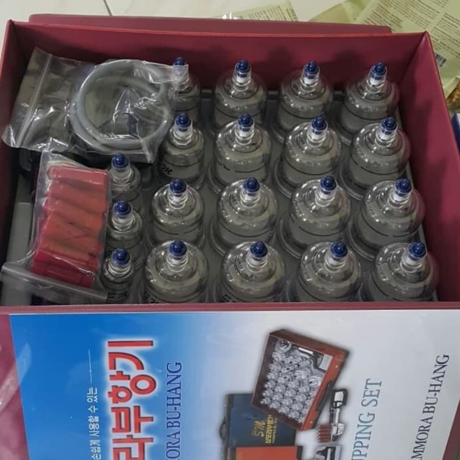 Jual Alat Bekam SAMMORA Bu Hang Premium Isi 19 Kop Angin Korea Cupping ...