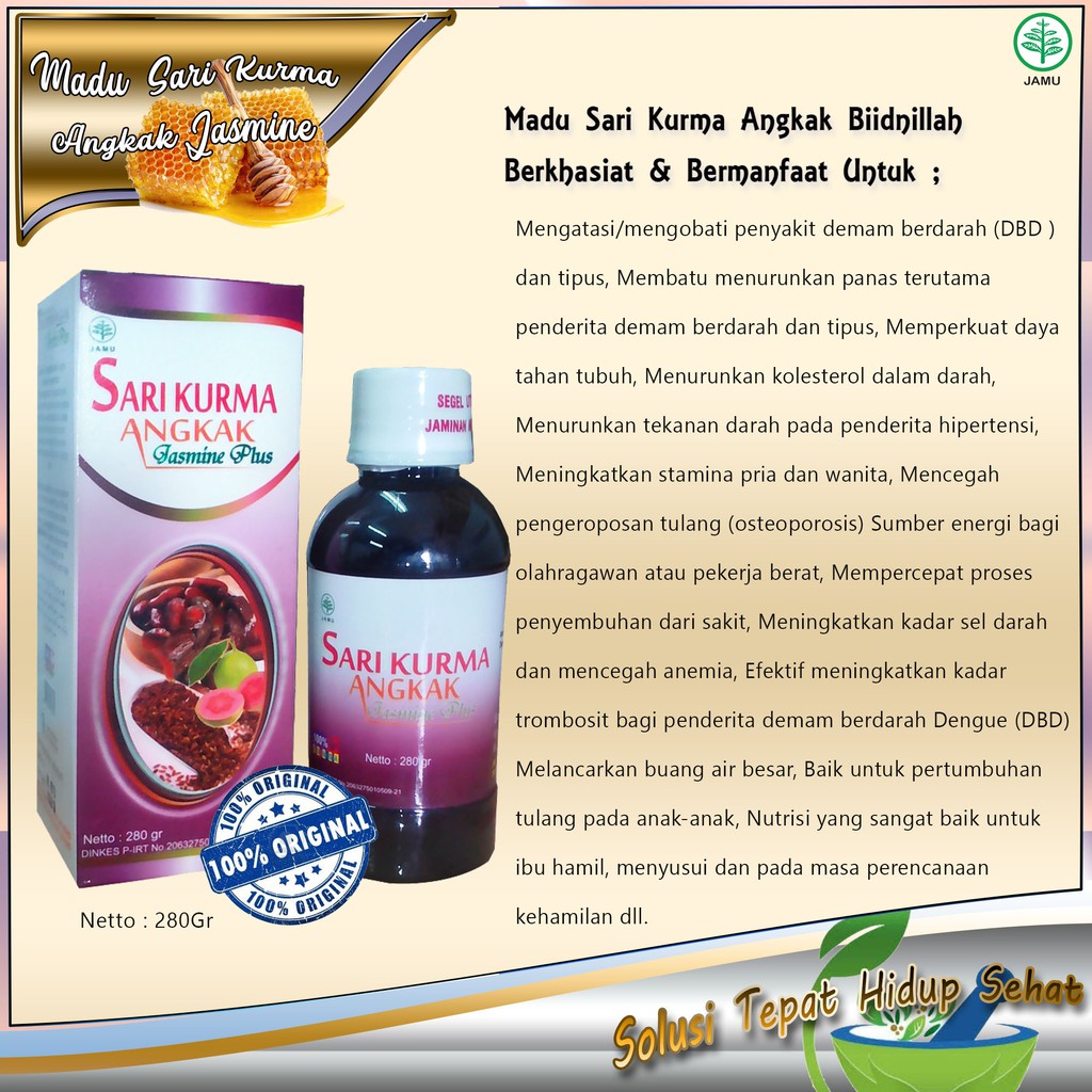 Jual SARI KURMA ANGKAK JASMINE/ DAPAT MENINGKATKAN DAYA TAHAN TUBUH IBU ...