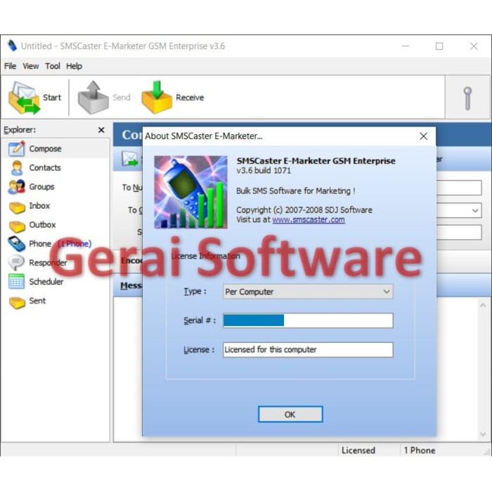 Jual SMS Caster Software SMS Promosi Marketing Massal Blast Broadcast ...