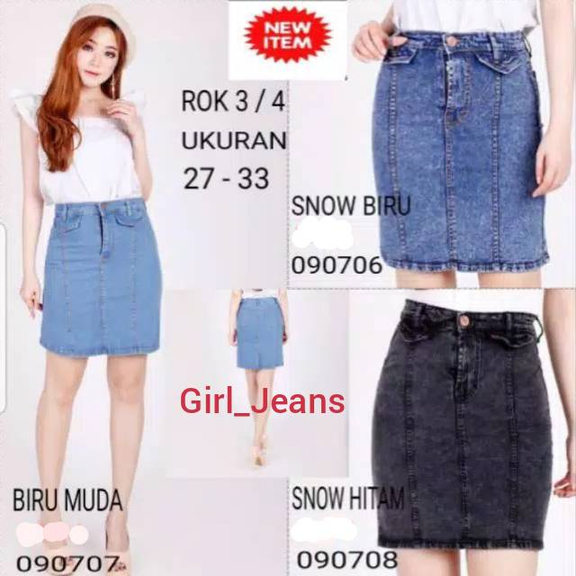 Jual (28-33/COD) Rok Span Mini Jeans Pendek Wanita Kekinian | Shopee ...