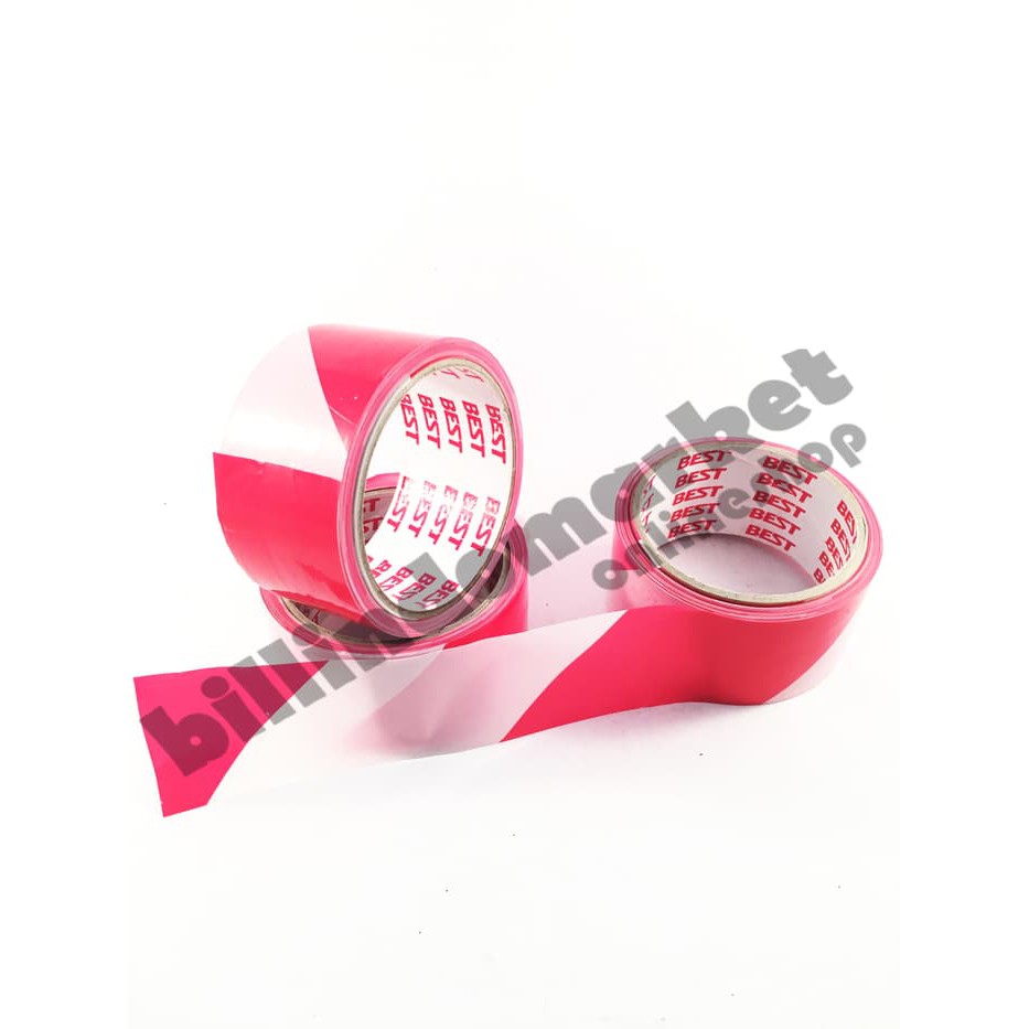 Jual Barricade Tape Safety Line Merah Putih 2" x 40meter BEST | Shopee ...
