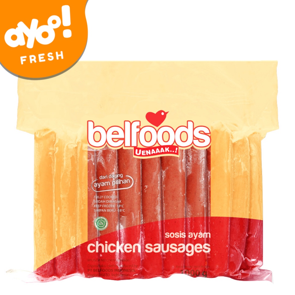 Jual Belfoods Uenaak Sosis Ayam 1 Kg Pack | Shopee Indonesia